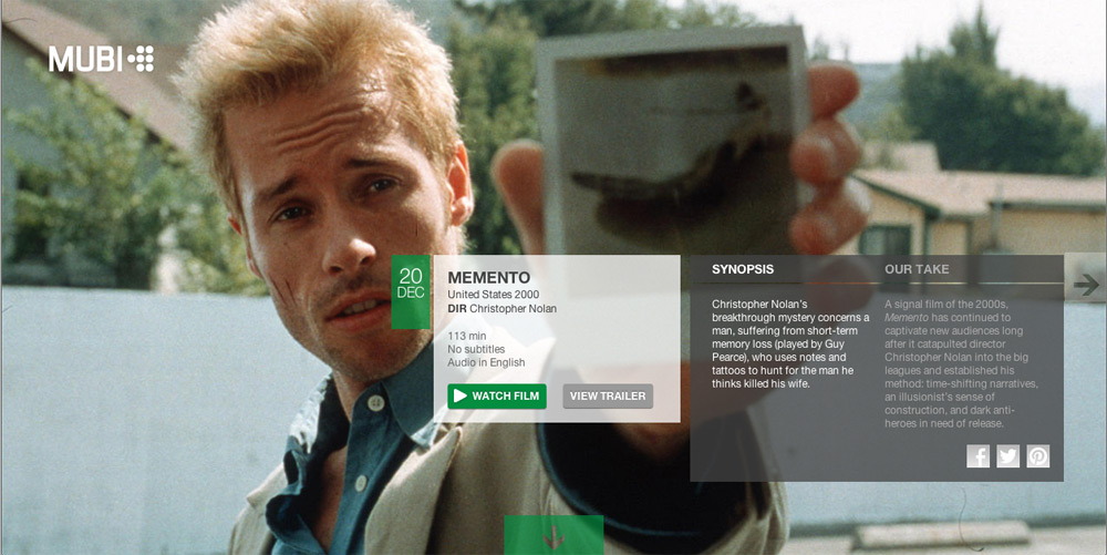 MUBI: cine para ver donde quieras | LINNE